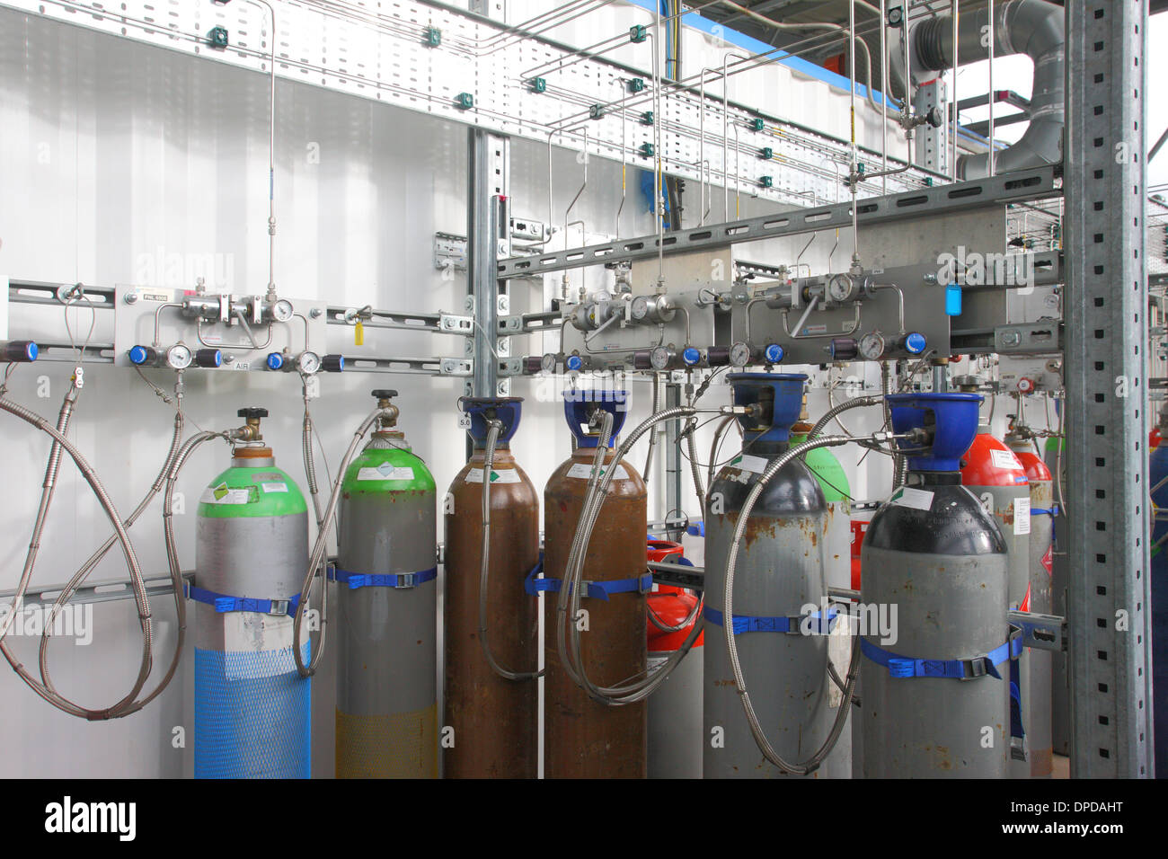 Gas Cylinder Industry Stock Photo - Alamy