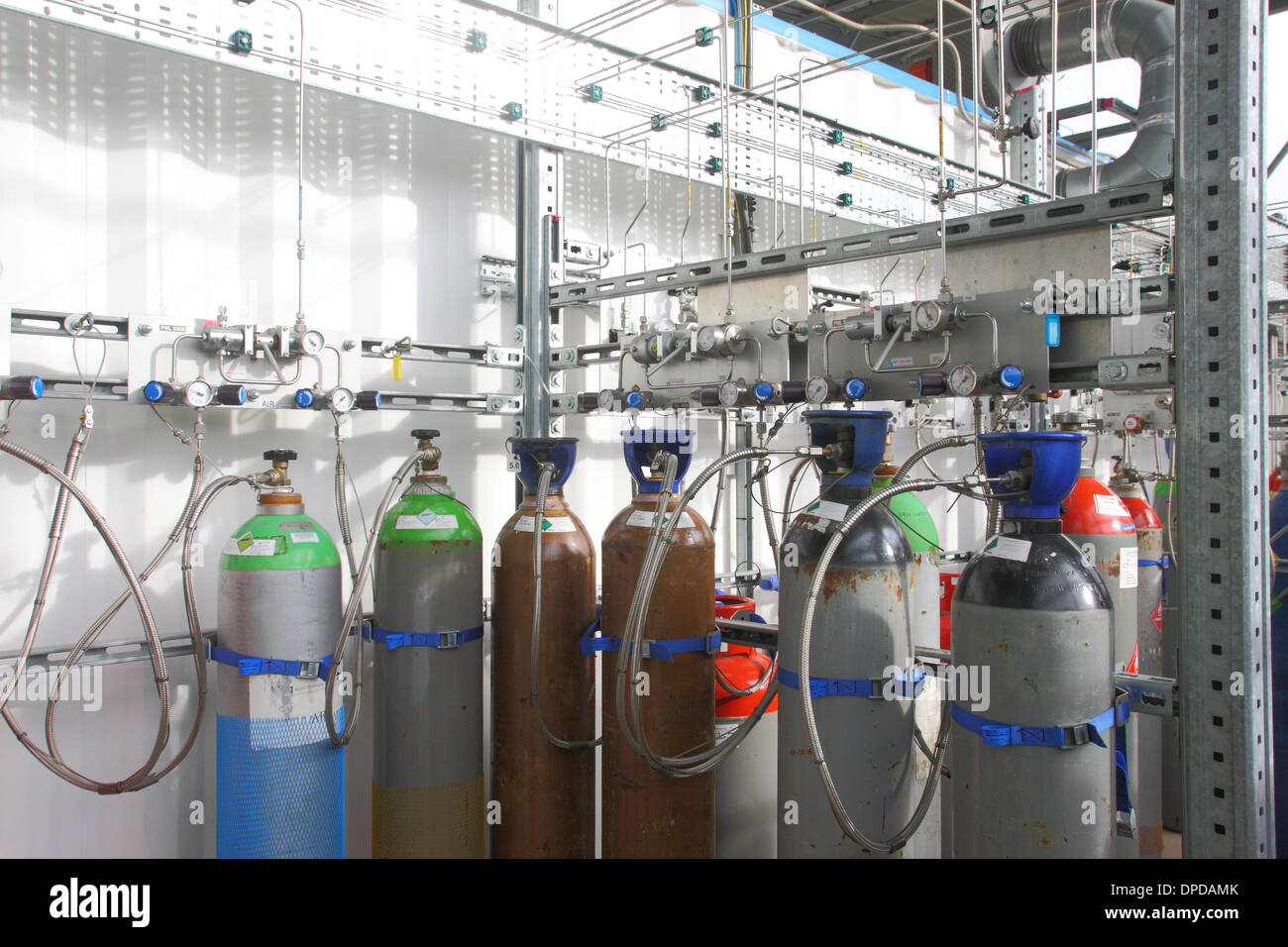 Gas Cylinder Industry Stock Photo - Alamy