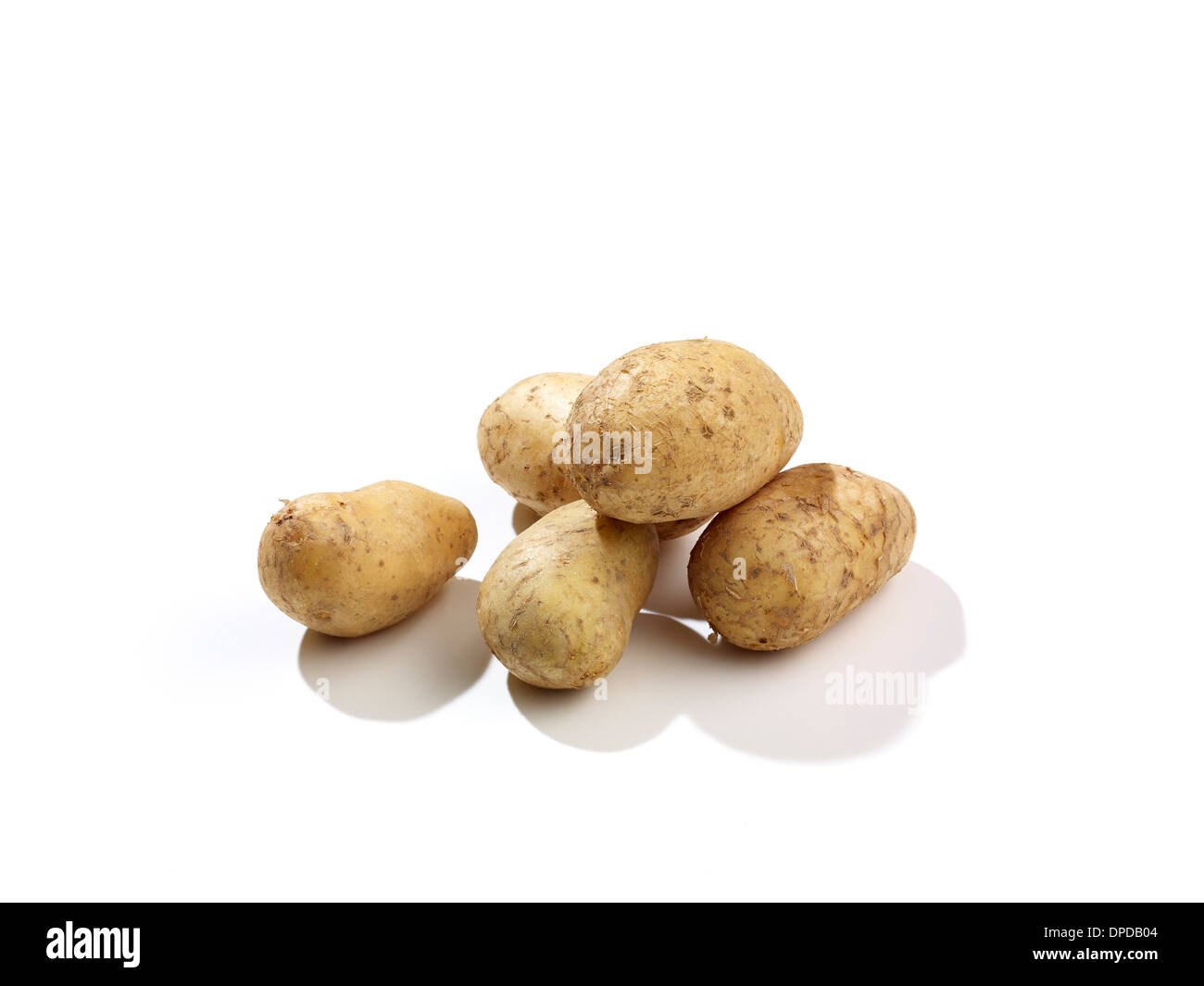 Five potatoes, studio shot Stock Photo - Alamy