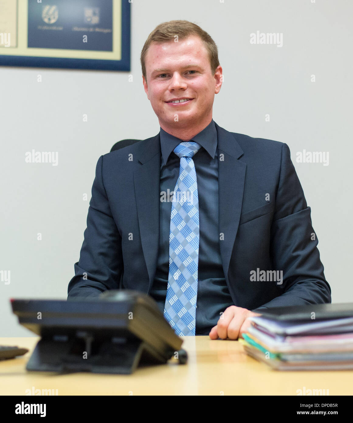 Hassmersheim, Germany. 13th Jan, 2014. The 25 year old mayor of ...