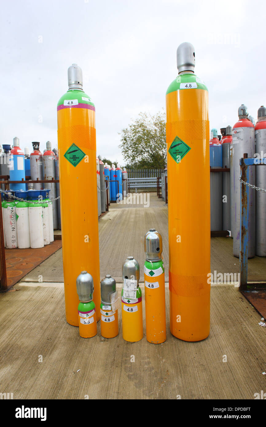 Gas Cylinder Industry Stock Photo - Alamy