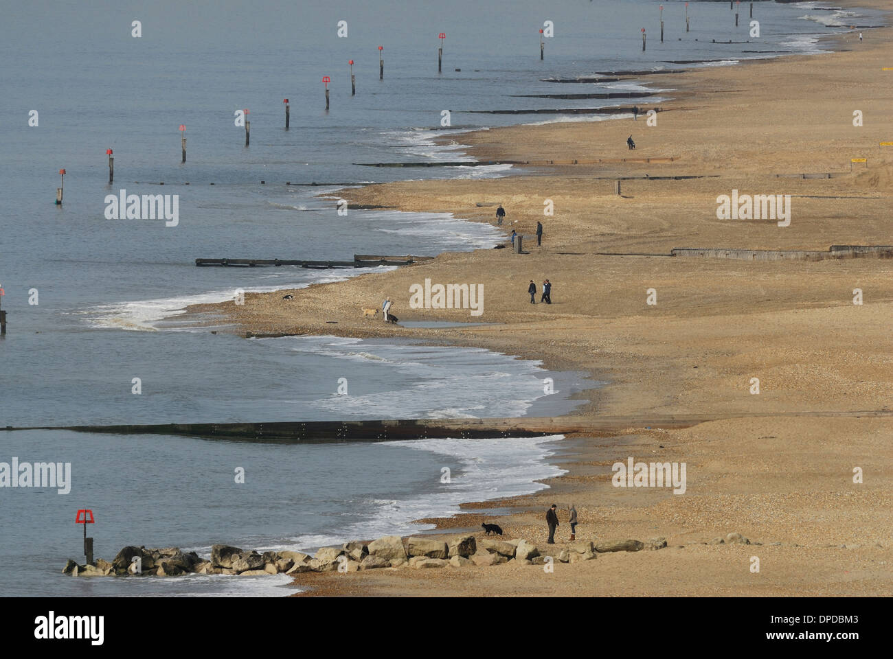 Sandy beach on sea waves hi-res stock photography and images - Alamy