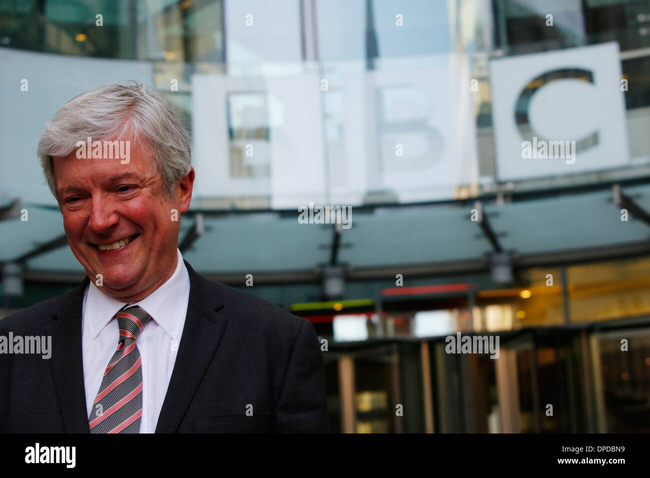 New BBC boss Tony Hall arrives to BBC Broadcasting House Stock Photo ...