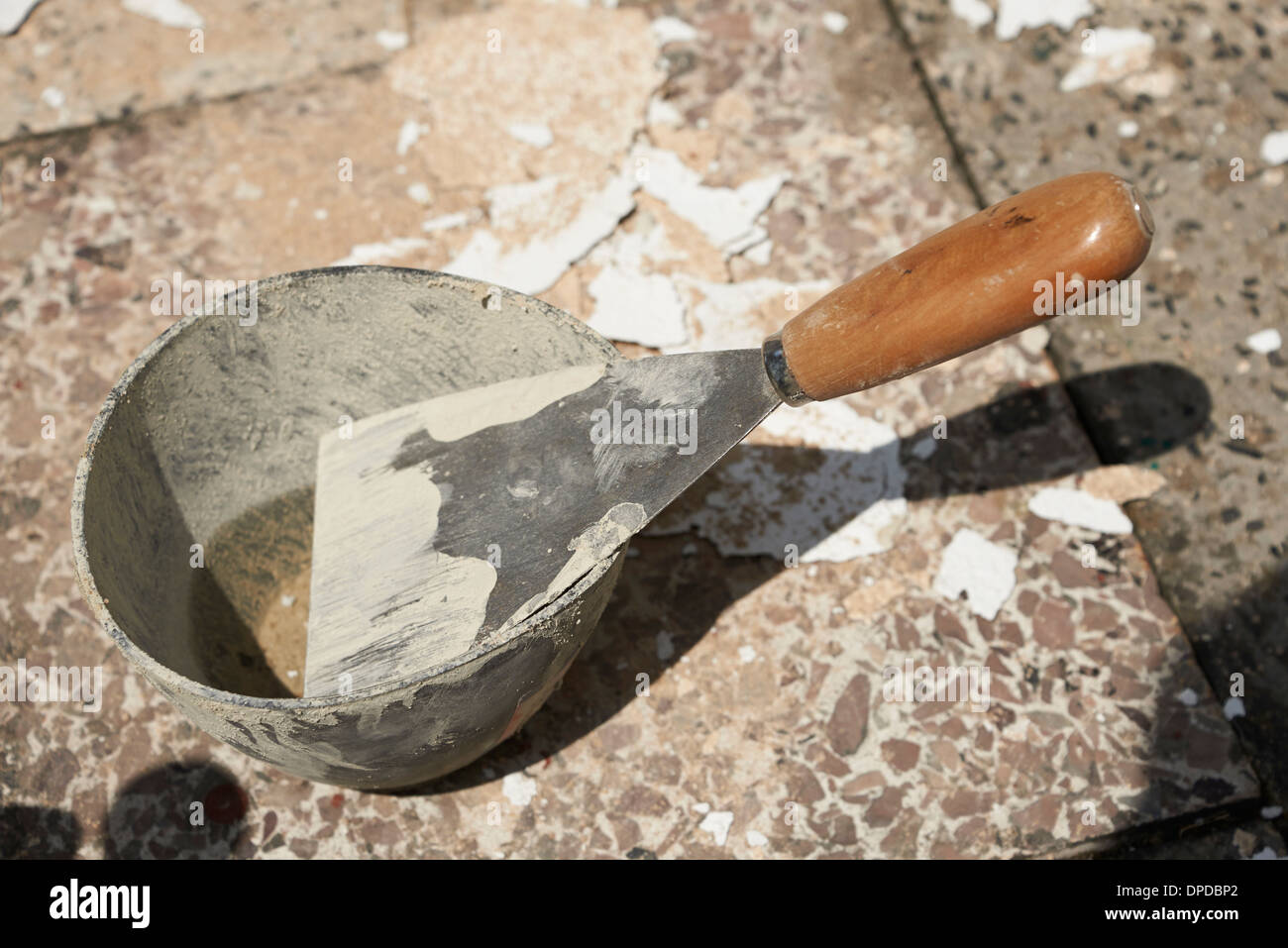 Germany, spatula in a gypsum pot Stock Photo - Alamy