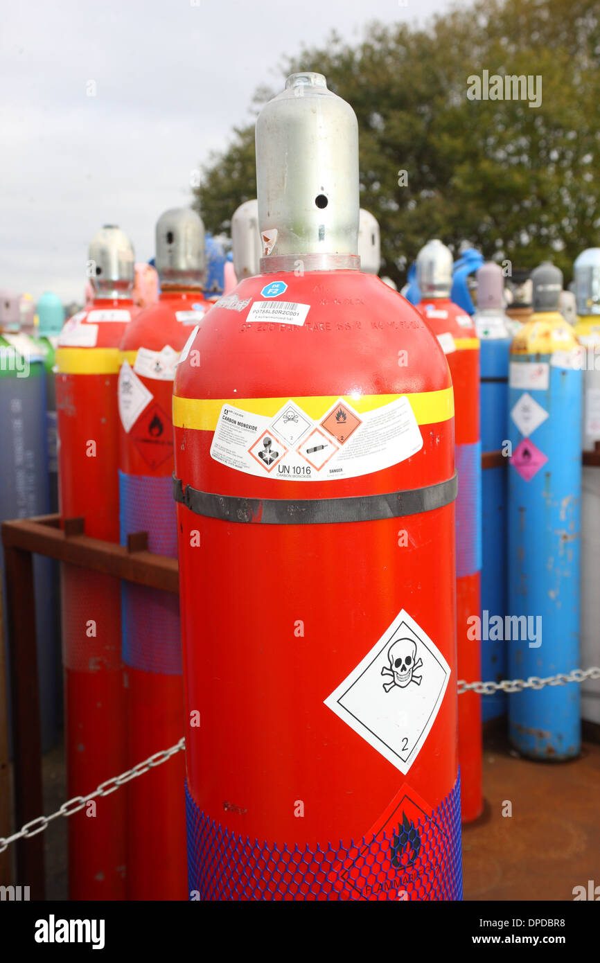 Gas Cylinder Industry Stock Photo - Alamy