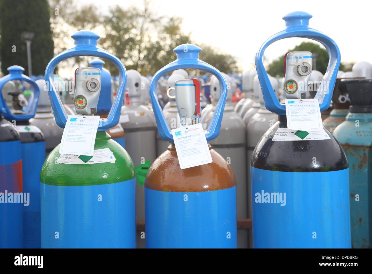 Gas Cylinder Industry Stock Photo - Alamy