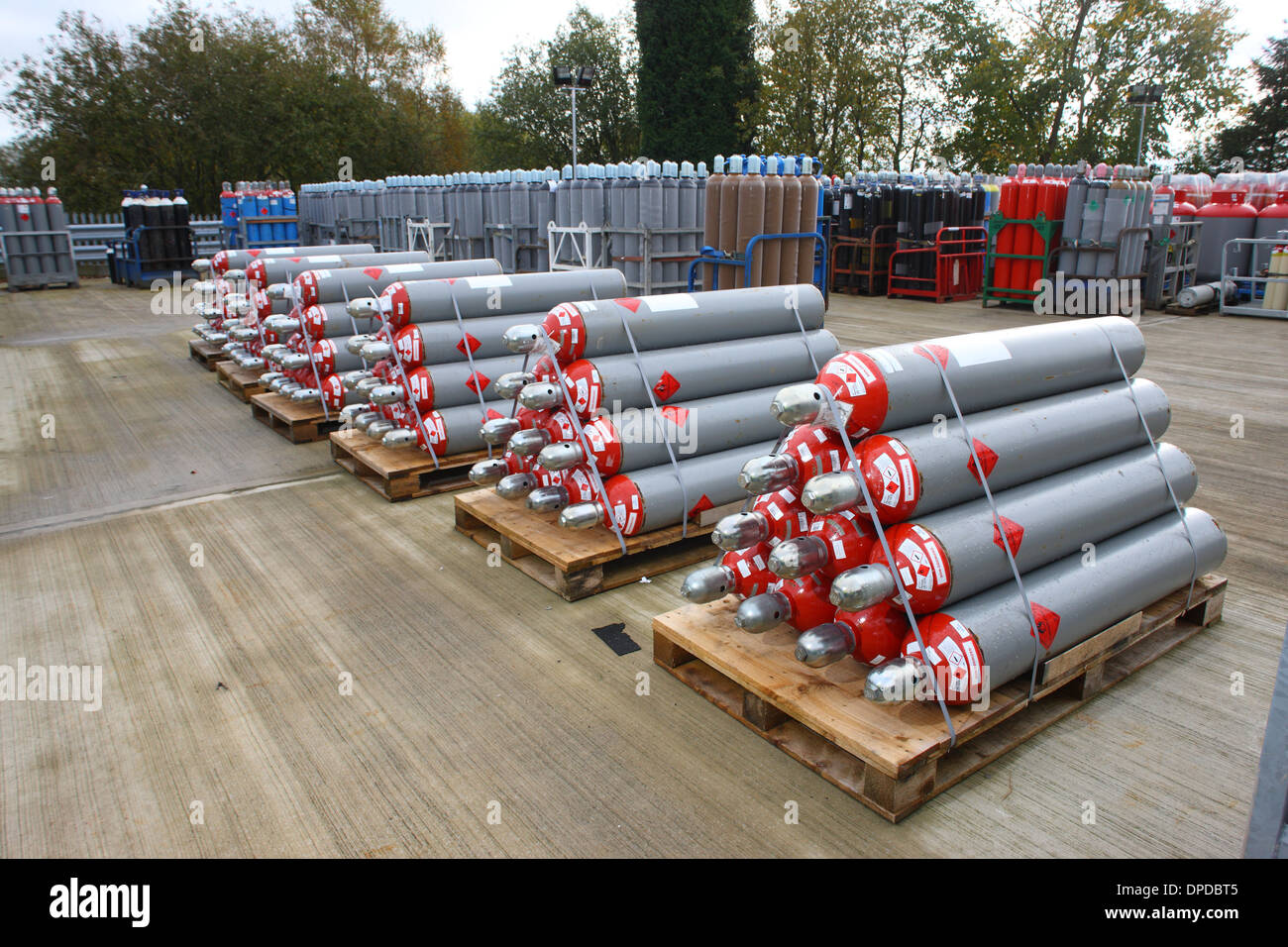 Gas Cylinder Industry Stock Photo - Alamy
