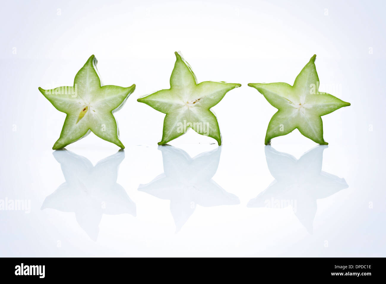 Starfruit slices, close up Stock Photo - Alamy