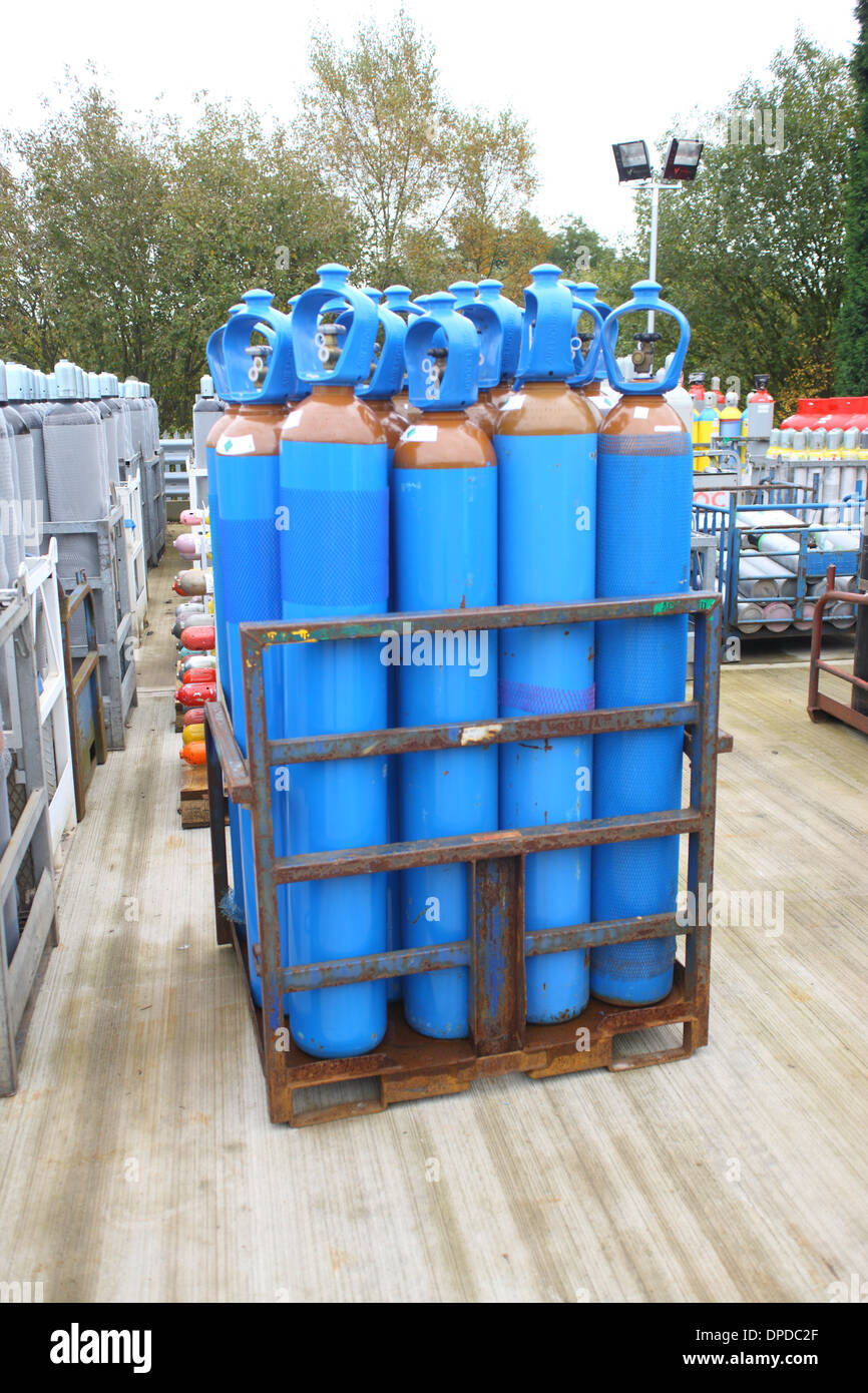 Gas Cylinder Industry Stock Photo - Alamy