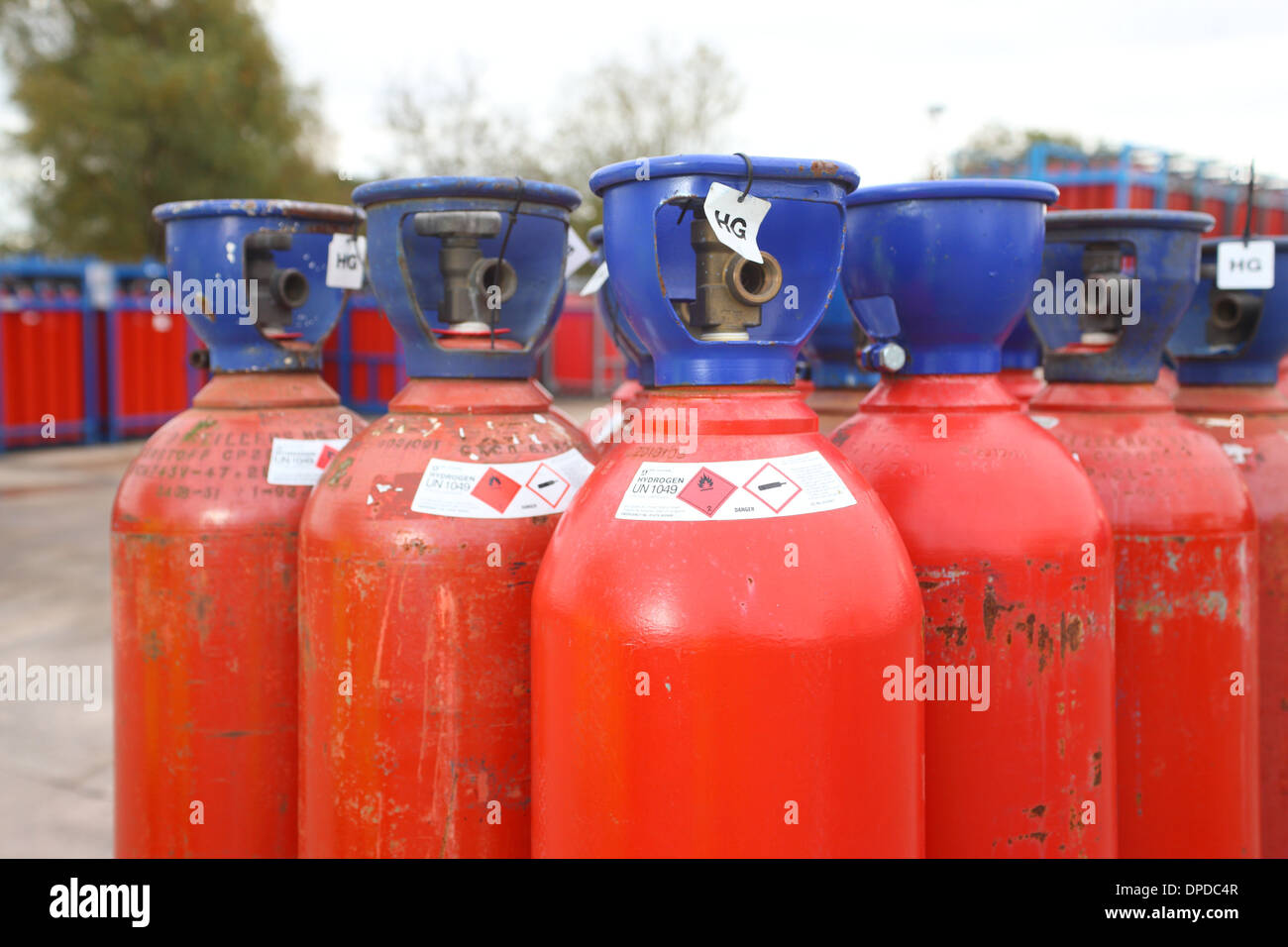 Gas Cylinder Industry Stock Photo - Alamy