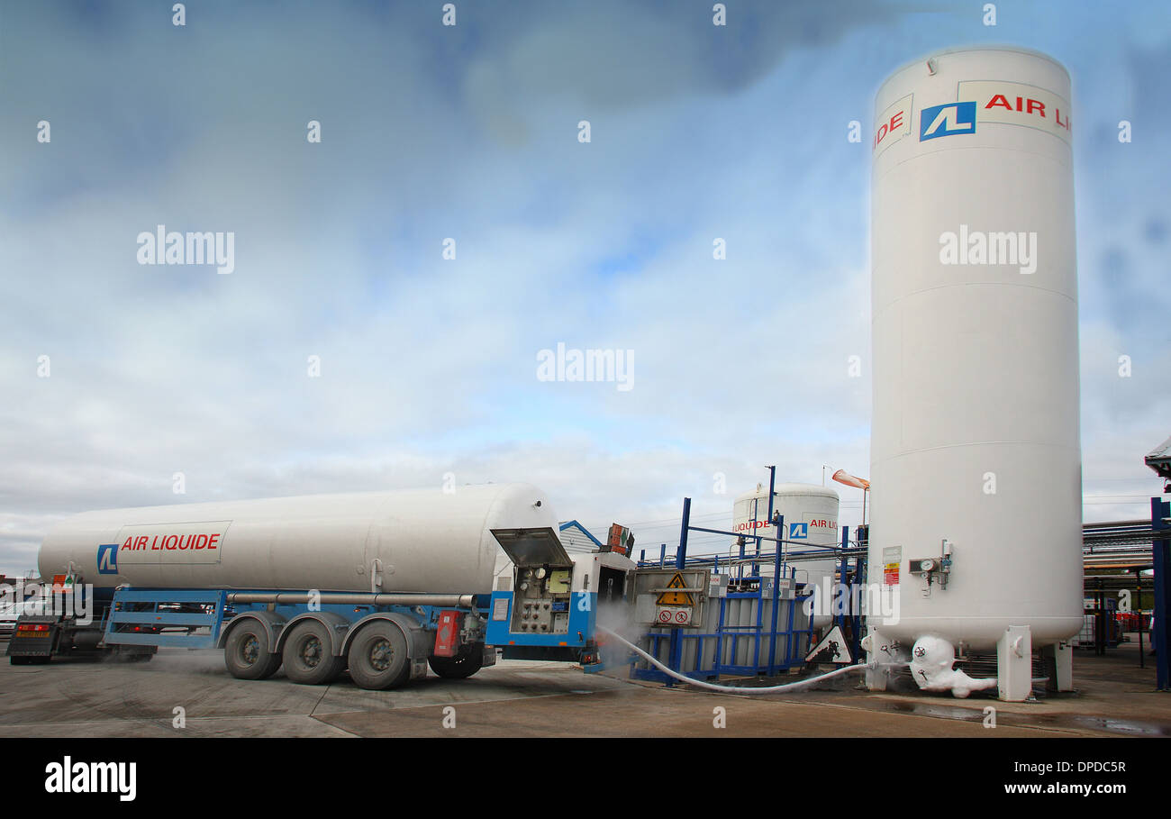 Gas Cylinder Industry Stock Photo - Alamy