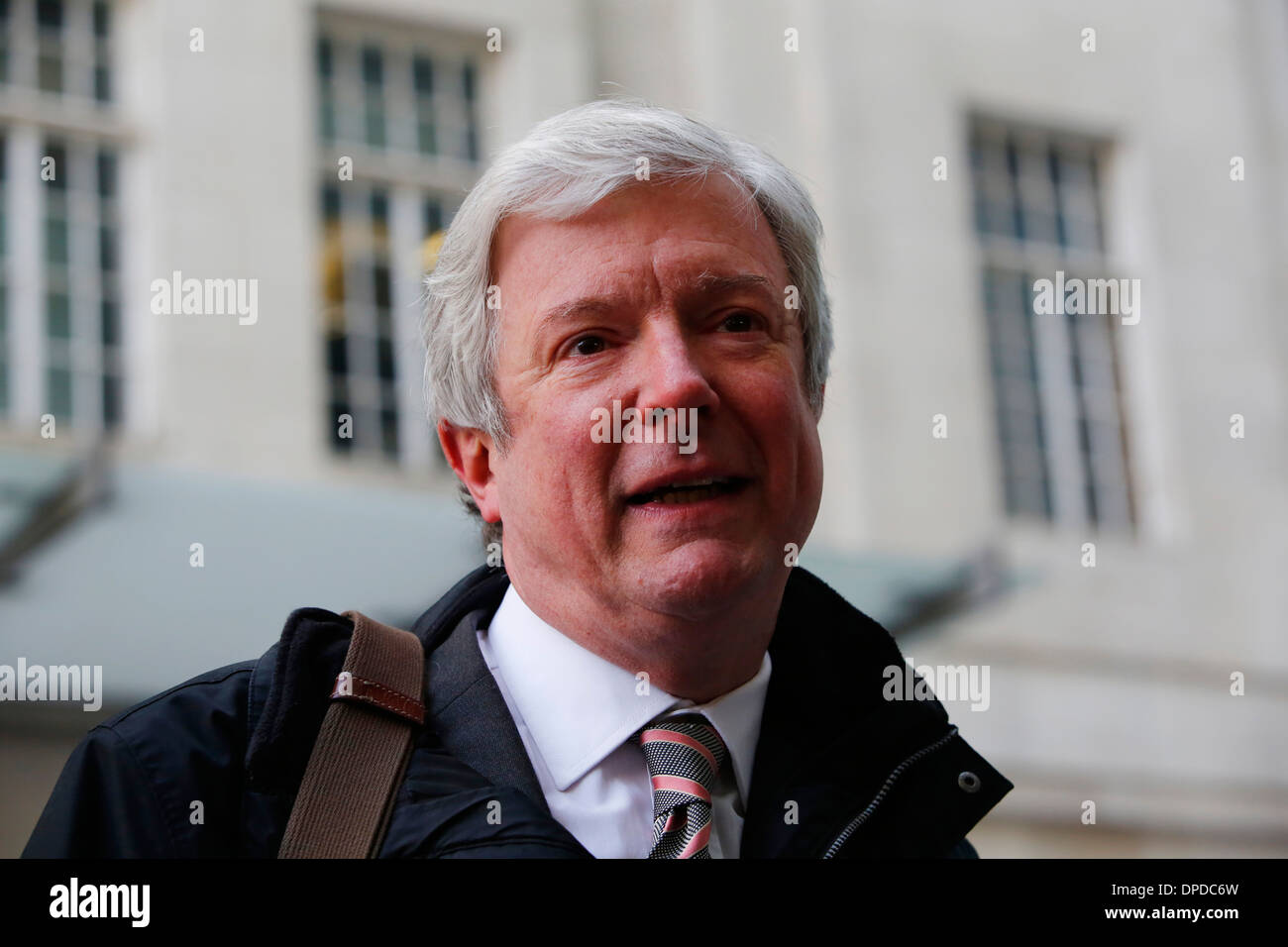 New BBC boss Tony Hall arrives to BBC Broadcasting House Stock Photo ...