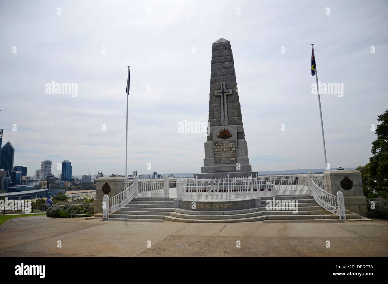 The ANZAC War Memorial in King's Park, Perth, Western Australia Stock ...