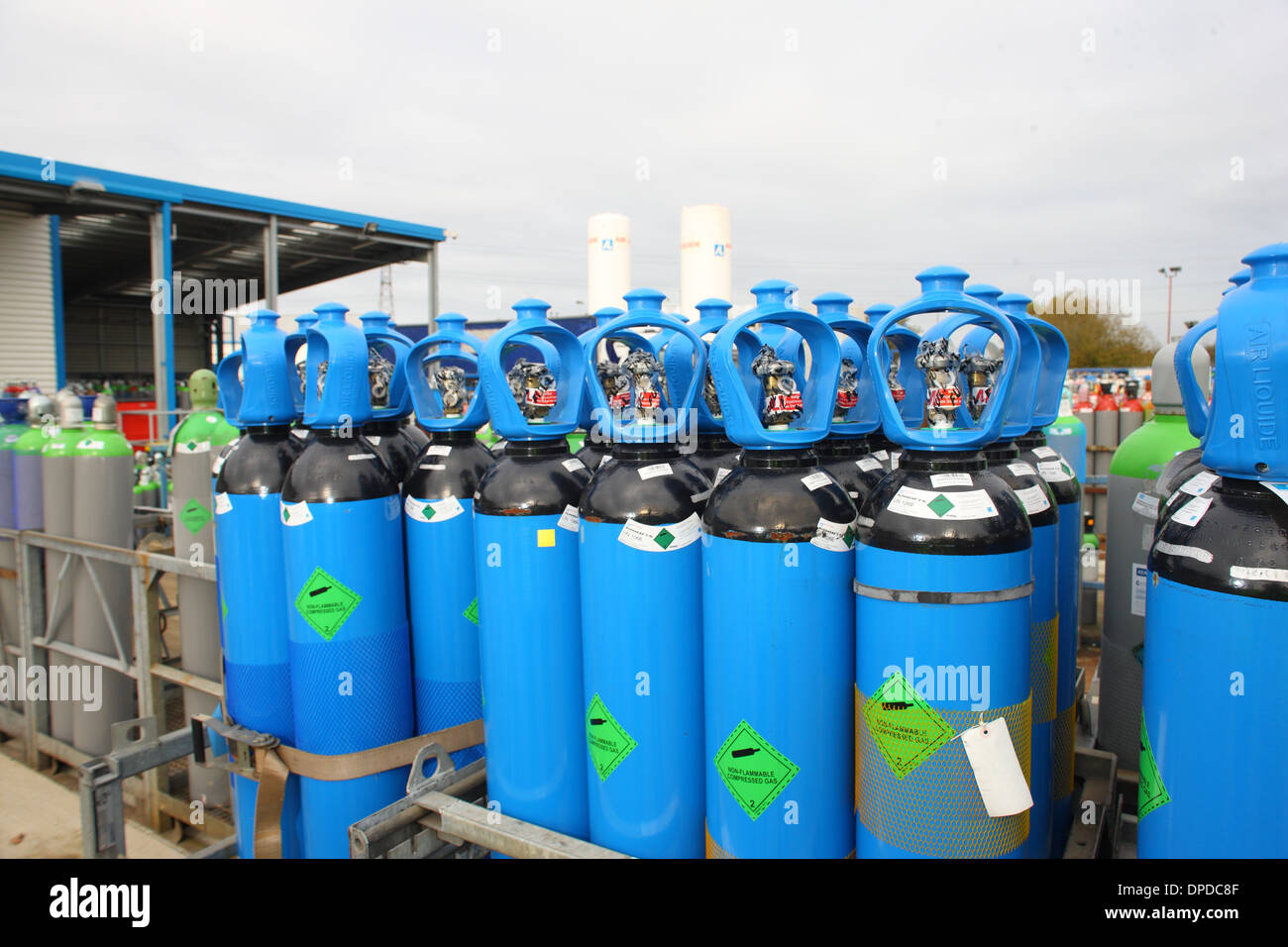 Gas Cylinder Industry Stock Photo - Alamy