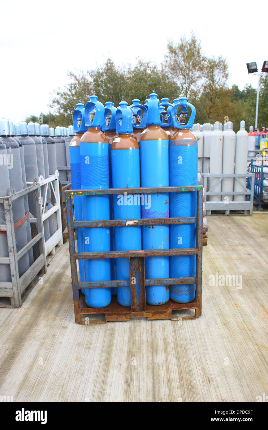 Gas Cylinder Industry Stock Photo - Alamy