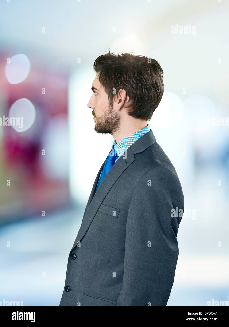 Profile of young businessman Stock Photo - Alamy