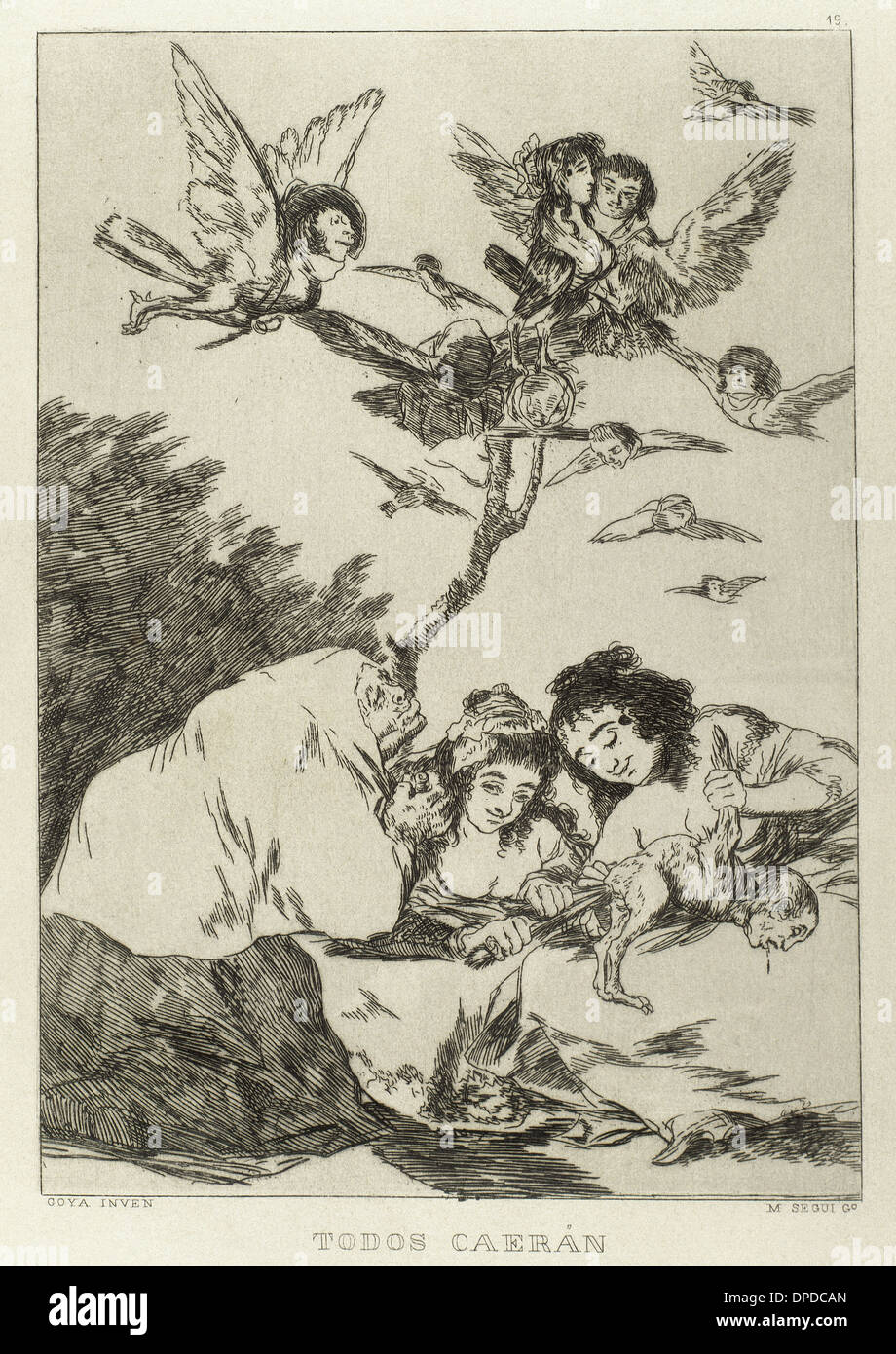 Goya (1746-1828). Spanish painter and printmaker. Los Caprichos. Todos ...