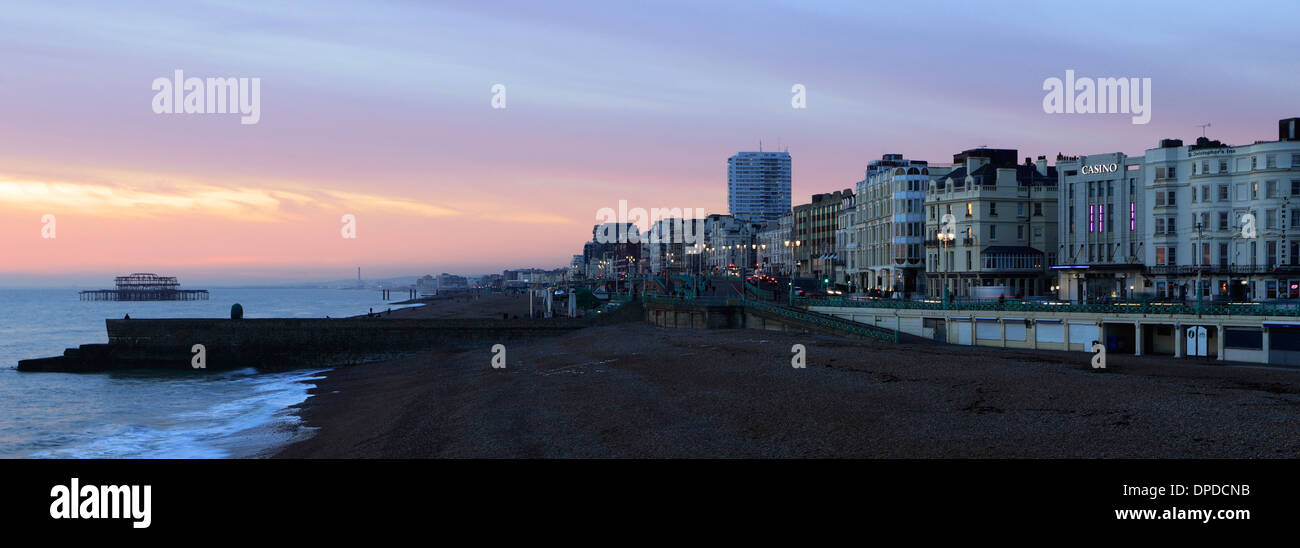 Dawn colours, Brighton Promenade, Brighton & Hove, Sussex County ...