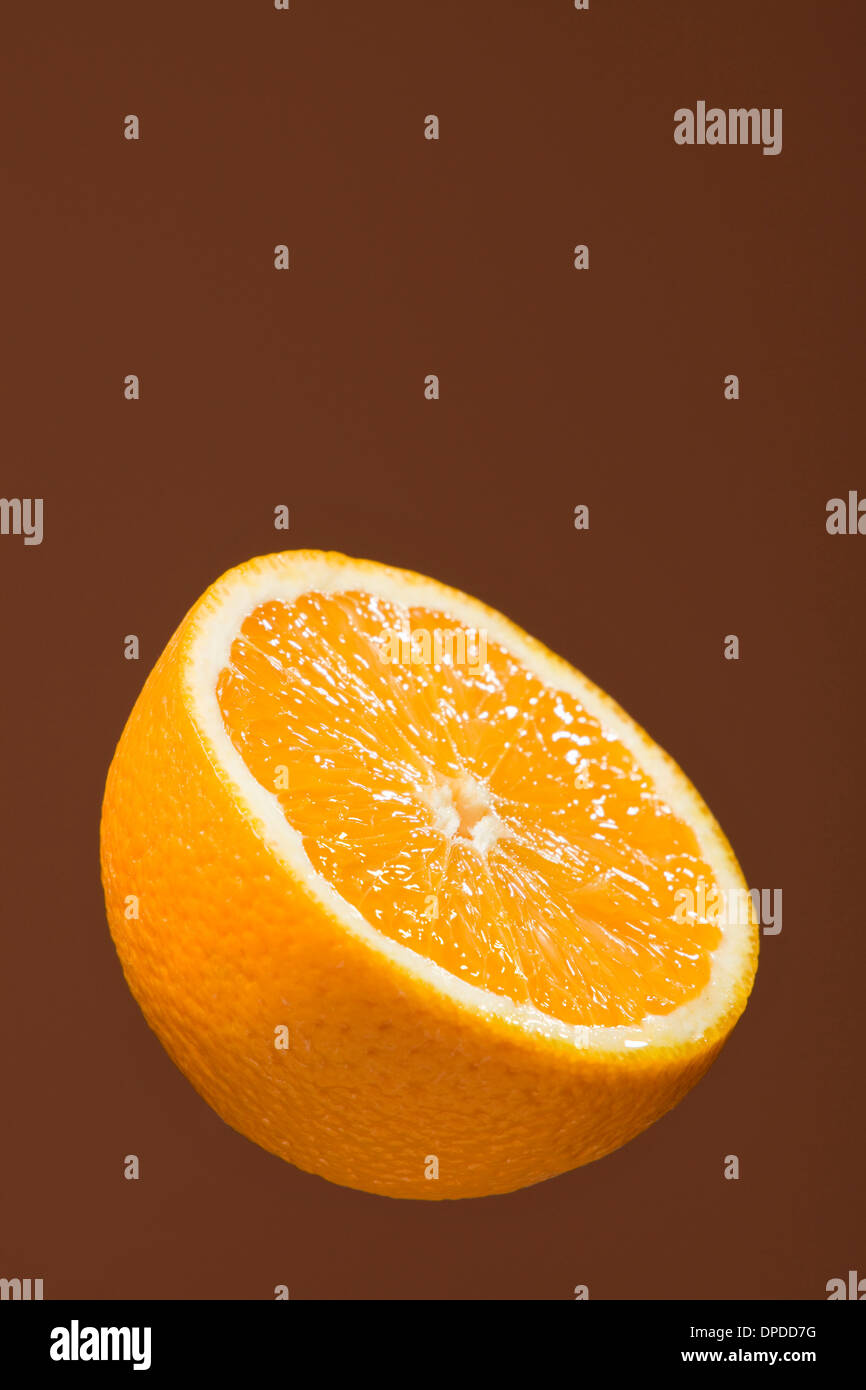 Half of orange (Citrus), studio shot Stock Photo - Alamy