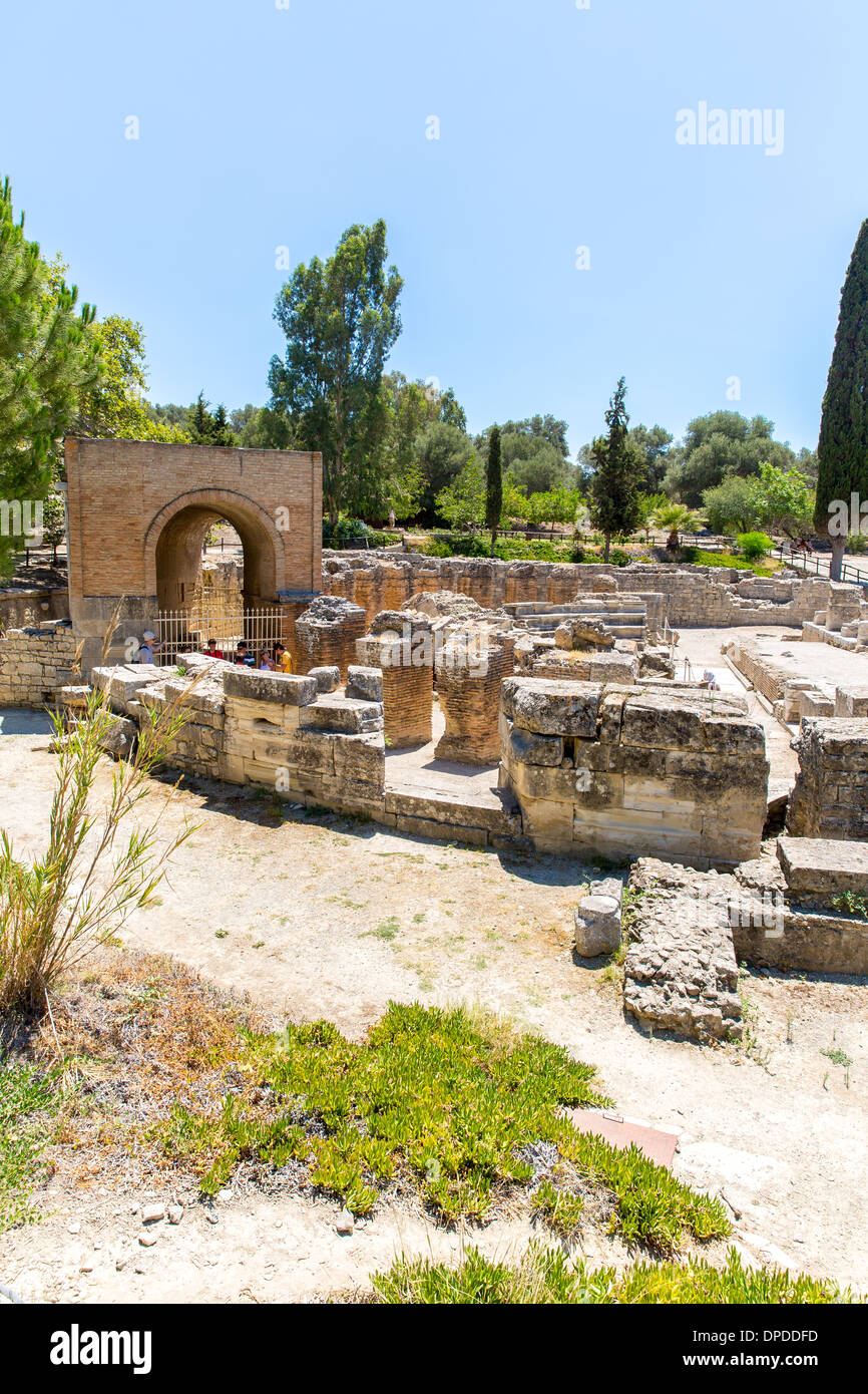 Monastery (friary) in Messara Valley at Crete island in Greece. Messara ...