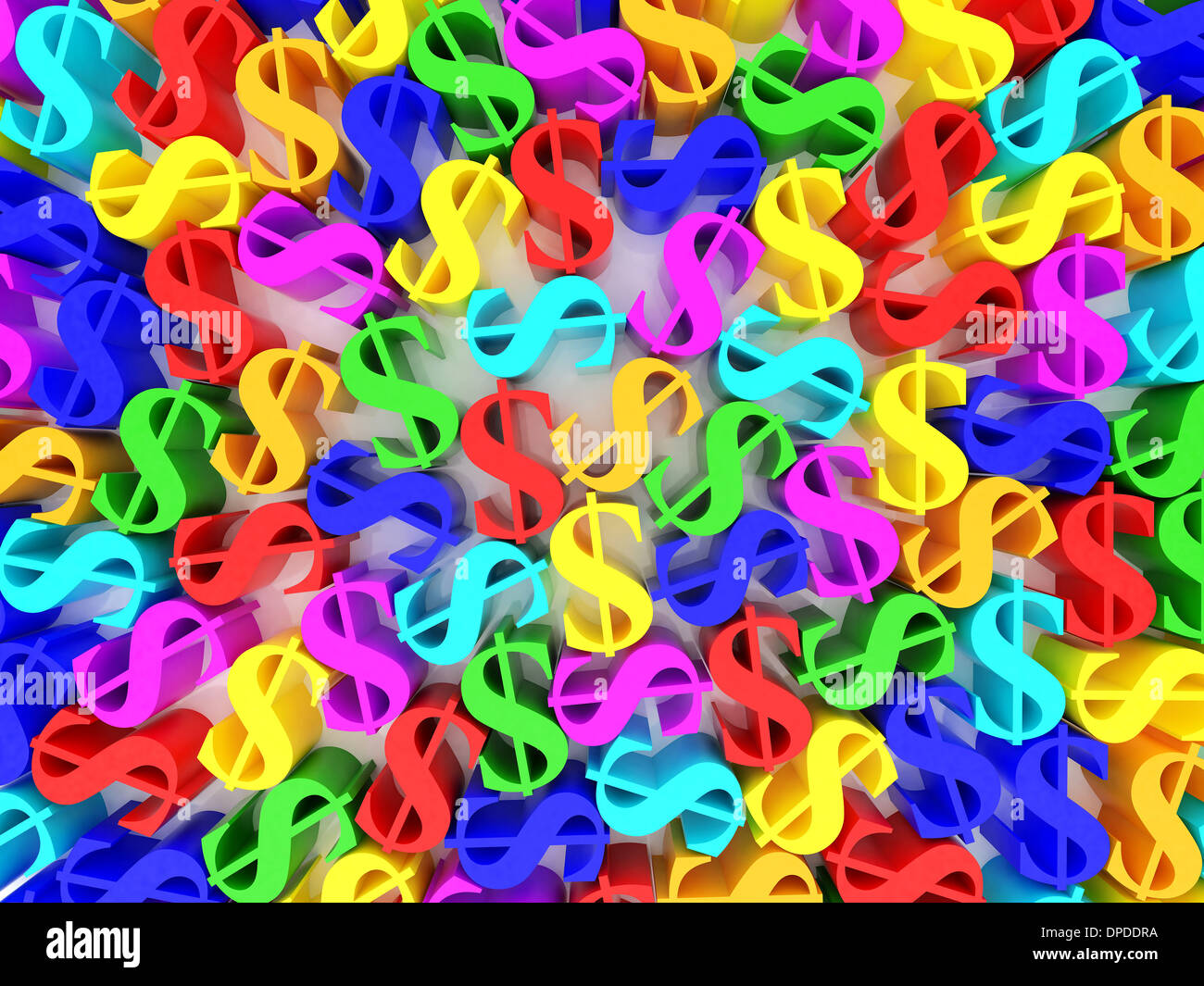 High resolution image. 3d rendered illustration. Huge amount dollar ...