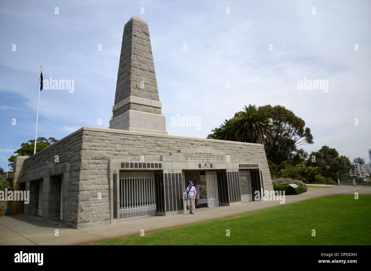 The ANZAC War Memorial in King's Park, Perth, Western Australia Stock ...