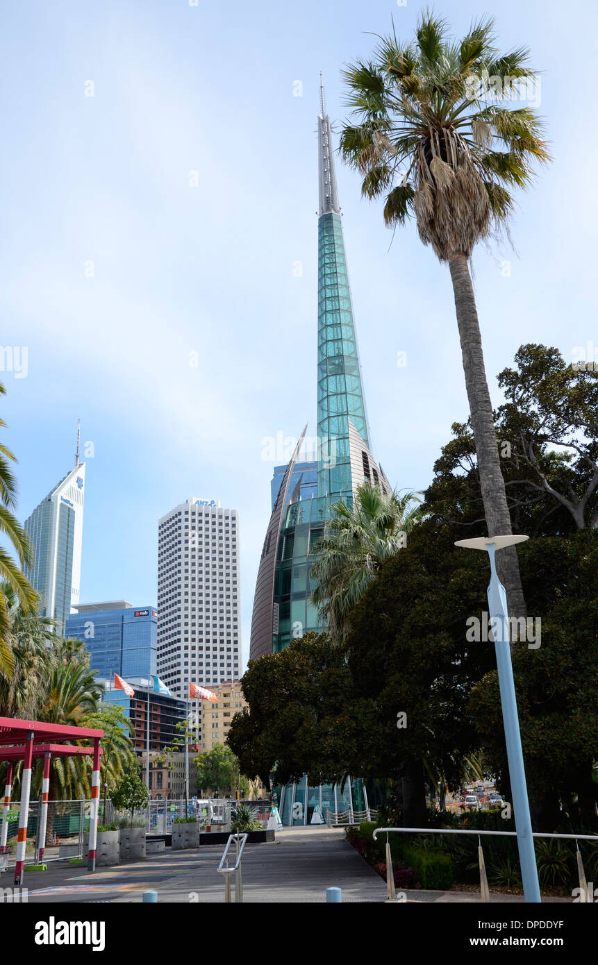 The Swan Bells Bell tower in Perth, Western Australia Stock Photo - Alamy