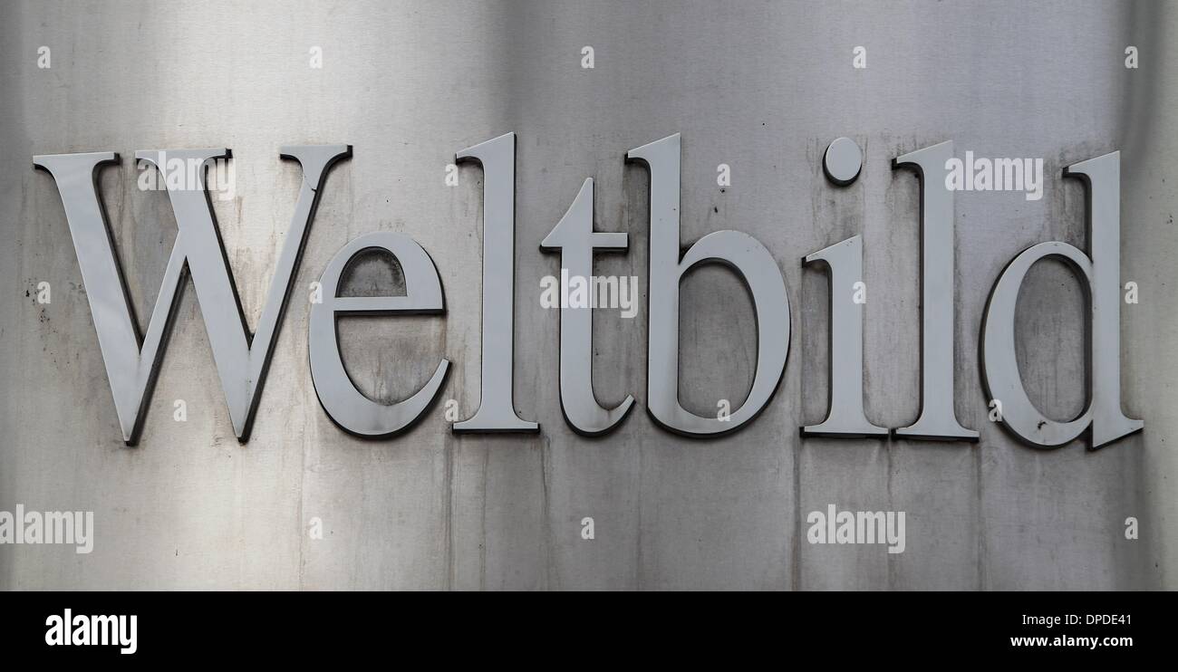 Augsburg, Germany. 13th Jan, 2014. The company logo of the Weltbild ...