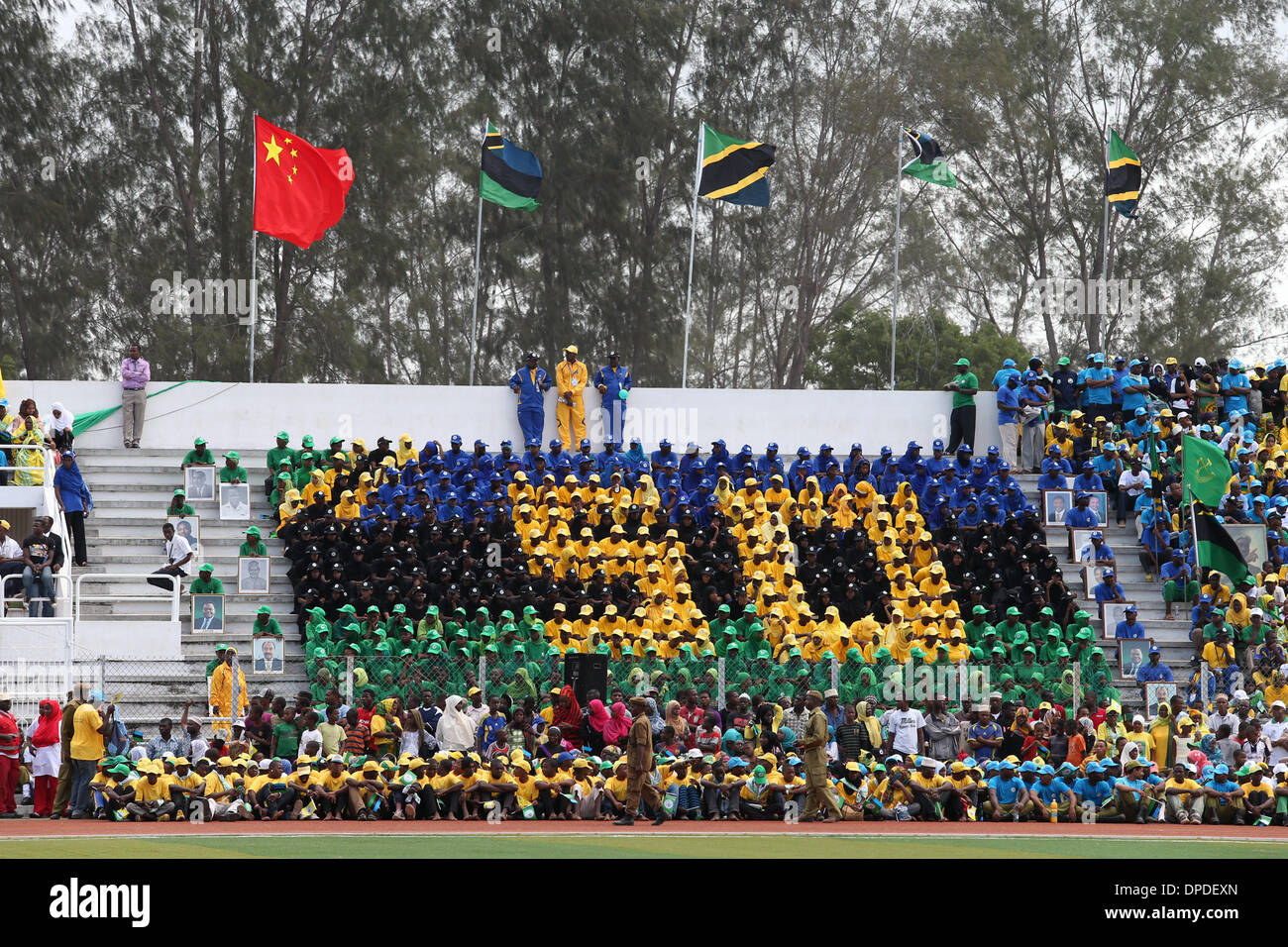 Zanzibar, Tanzania. 13th Jan, 2014. People participate in the ...