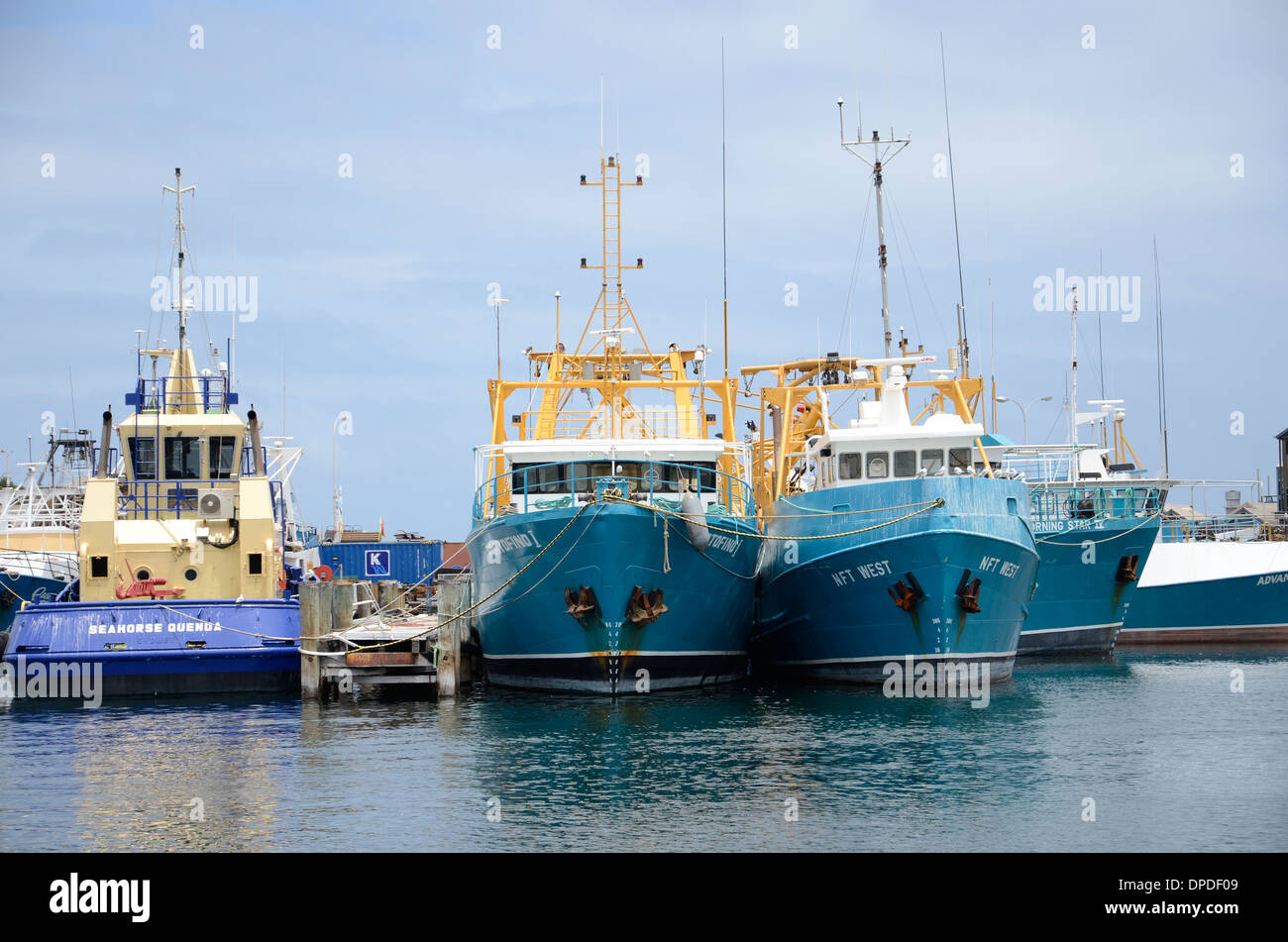 Fishing Boats in the Fishing Boat Harbour in Fremantle, Western ...