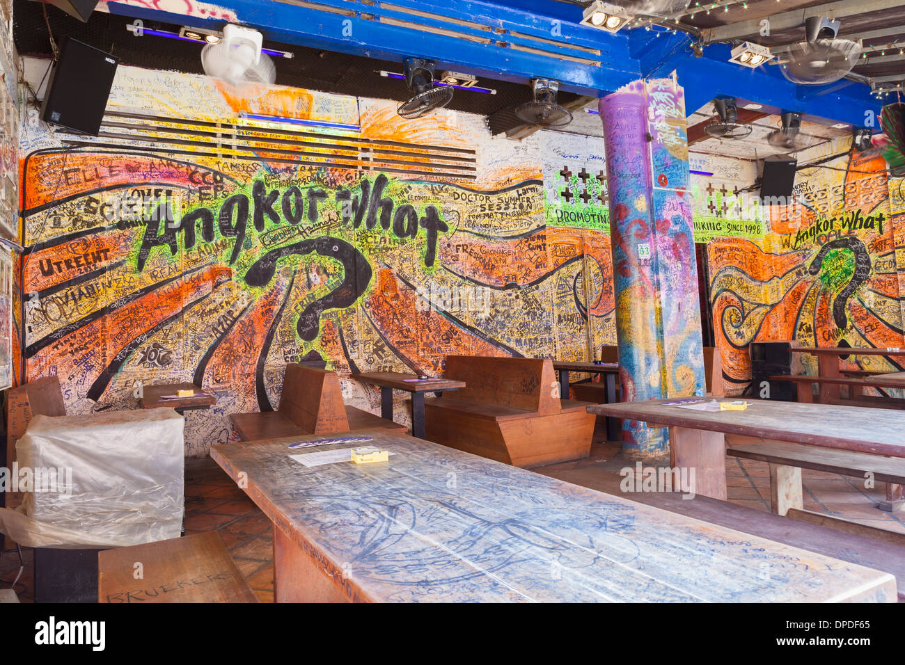 Angkor What? bar in Pub Street, Siem Reap, Cambodia Stock Photo - Alamy