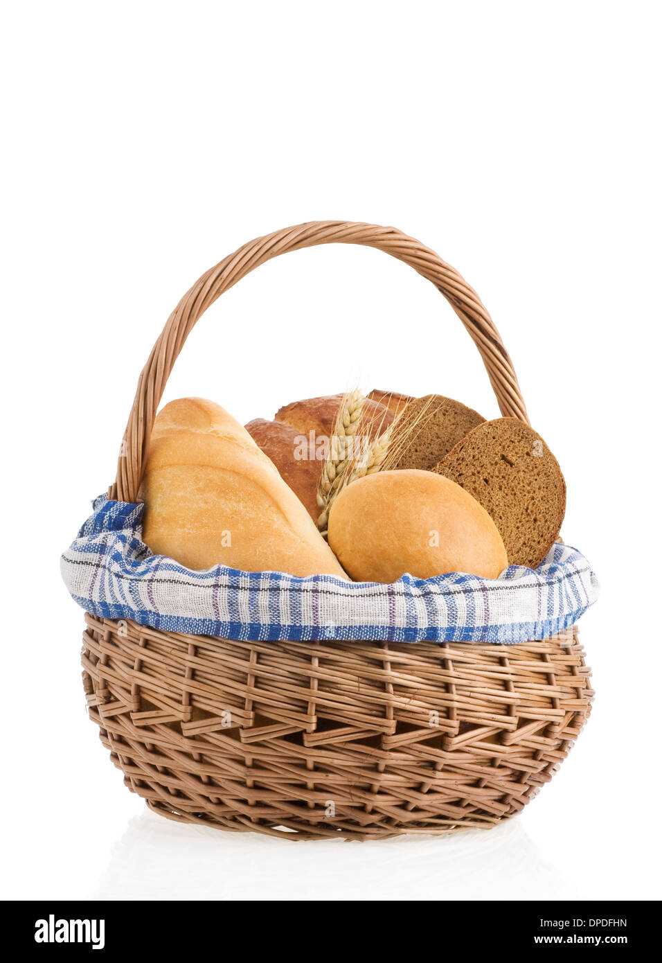 fresh bread isolated on white background Stock Photo - Alamy