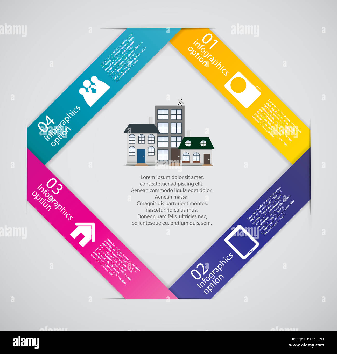 Town infographic template business concept vector illustration Stock ...