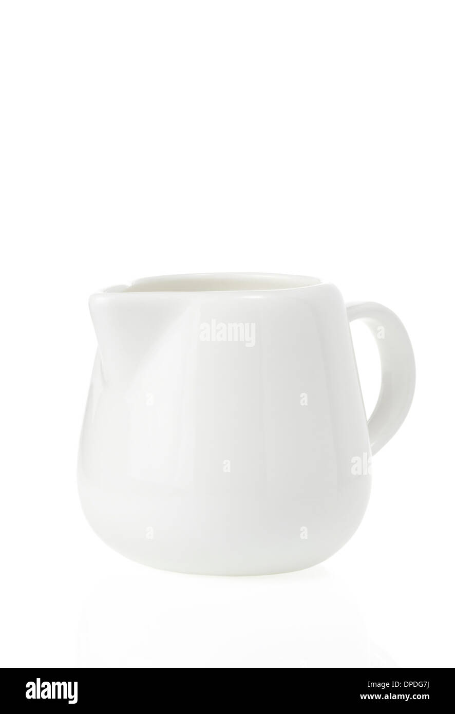 empty ceramic pitcher isolated on white Stock Photo - Alamy