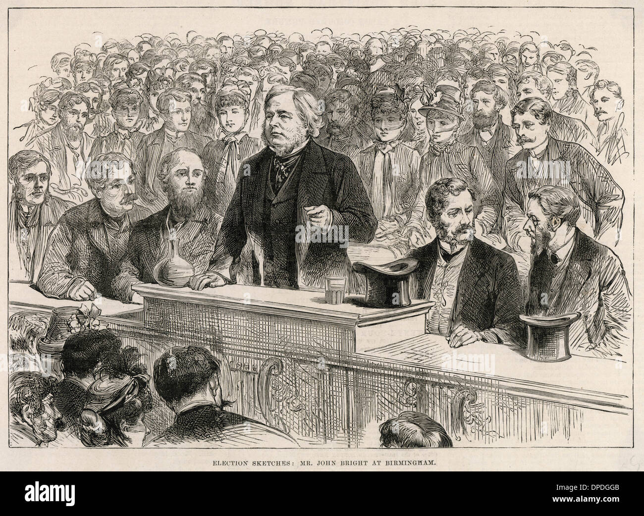 John Bright at Birmingham Stock Photo - Alamy