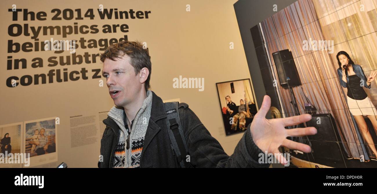 Dutch photographer Rob Hornstra pictured on January 8, 2014 in Antwerps ...