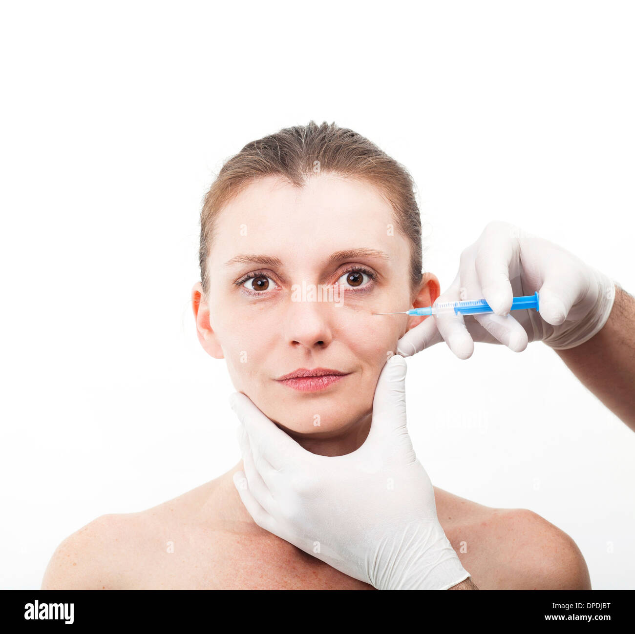 Woman injection old hi-res stock photography and images - Alamy