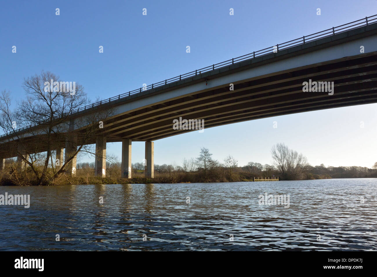 A47 Postwick Viaduct over the River Yare south of Norwich, Norfolk ...