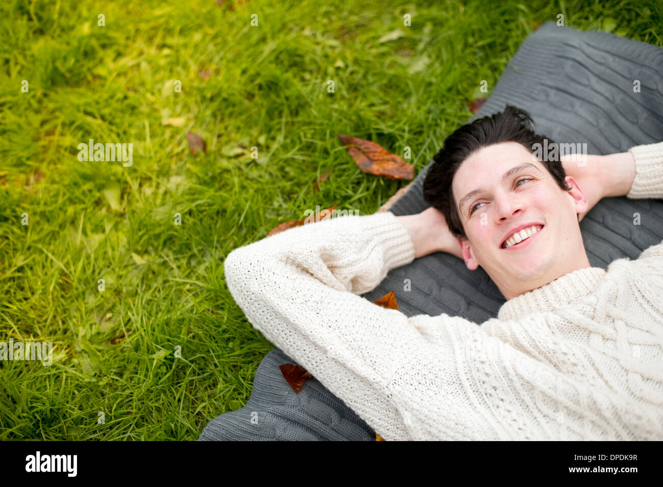 Man on back floor hi-res stock photography and images - Alamy