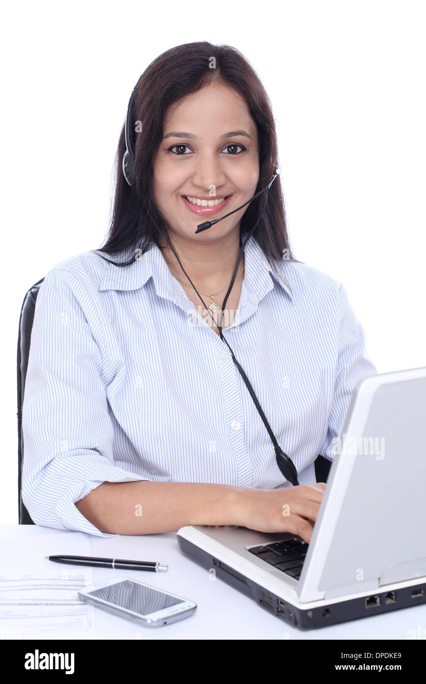 Indian receptionist hi-res stock photography and images - Alamy