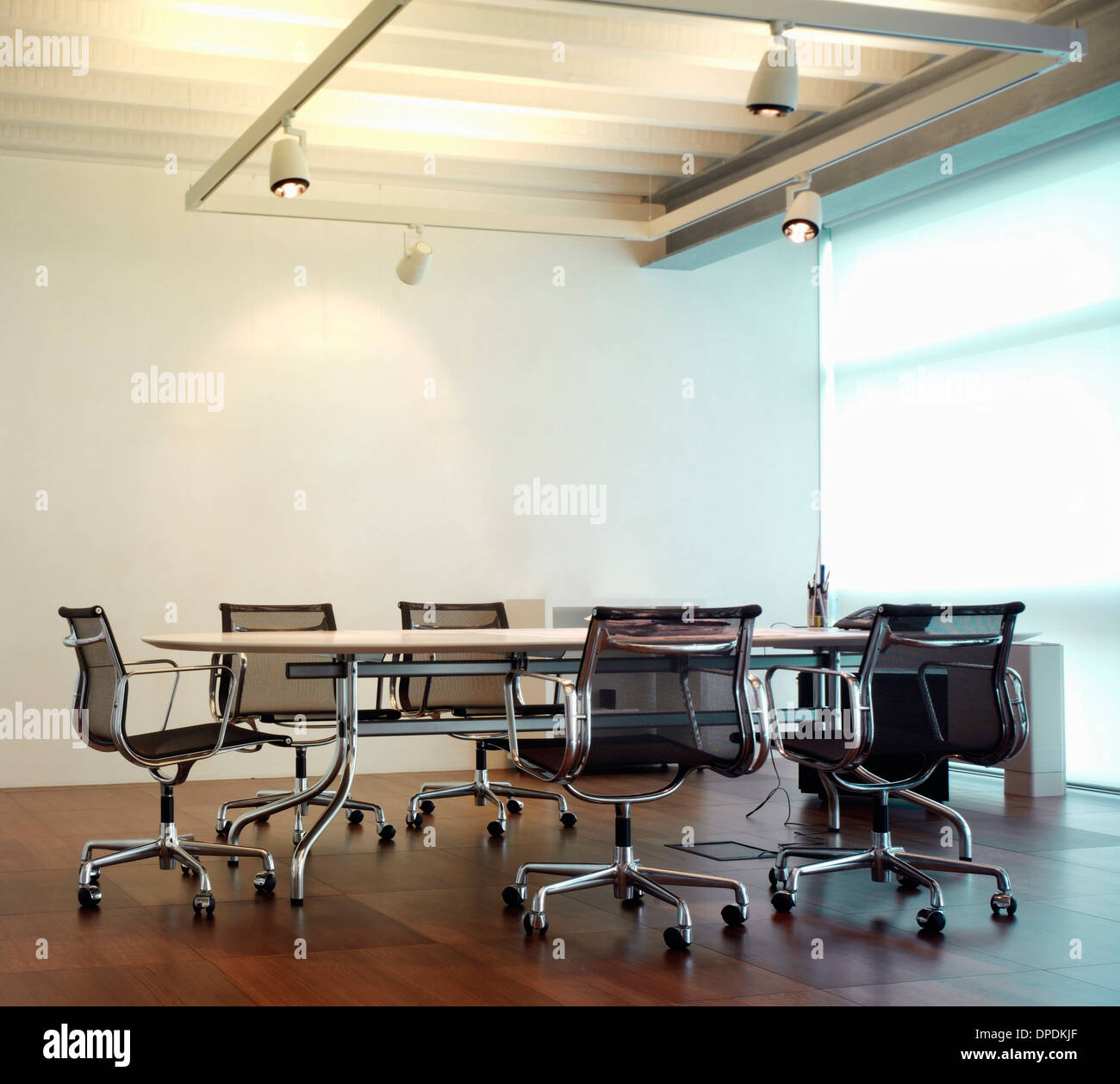 Conference table and chairs Stock Photo - Alamy