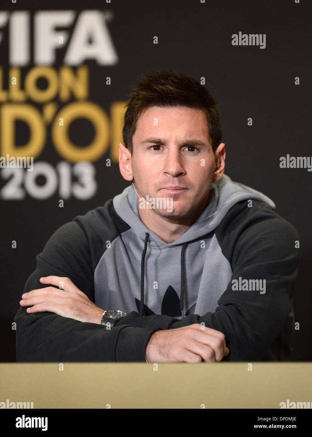 Argentinian striker Lionel Messi of FC Barcelona, nominee for the FIFA ...