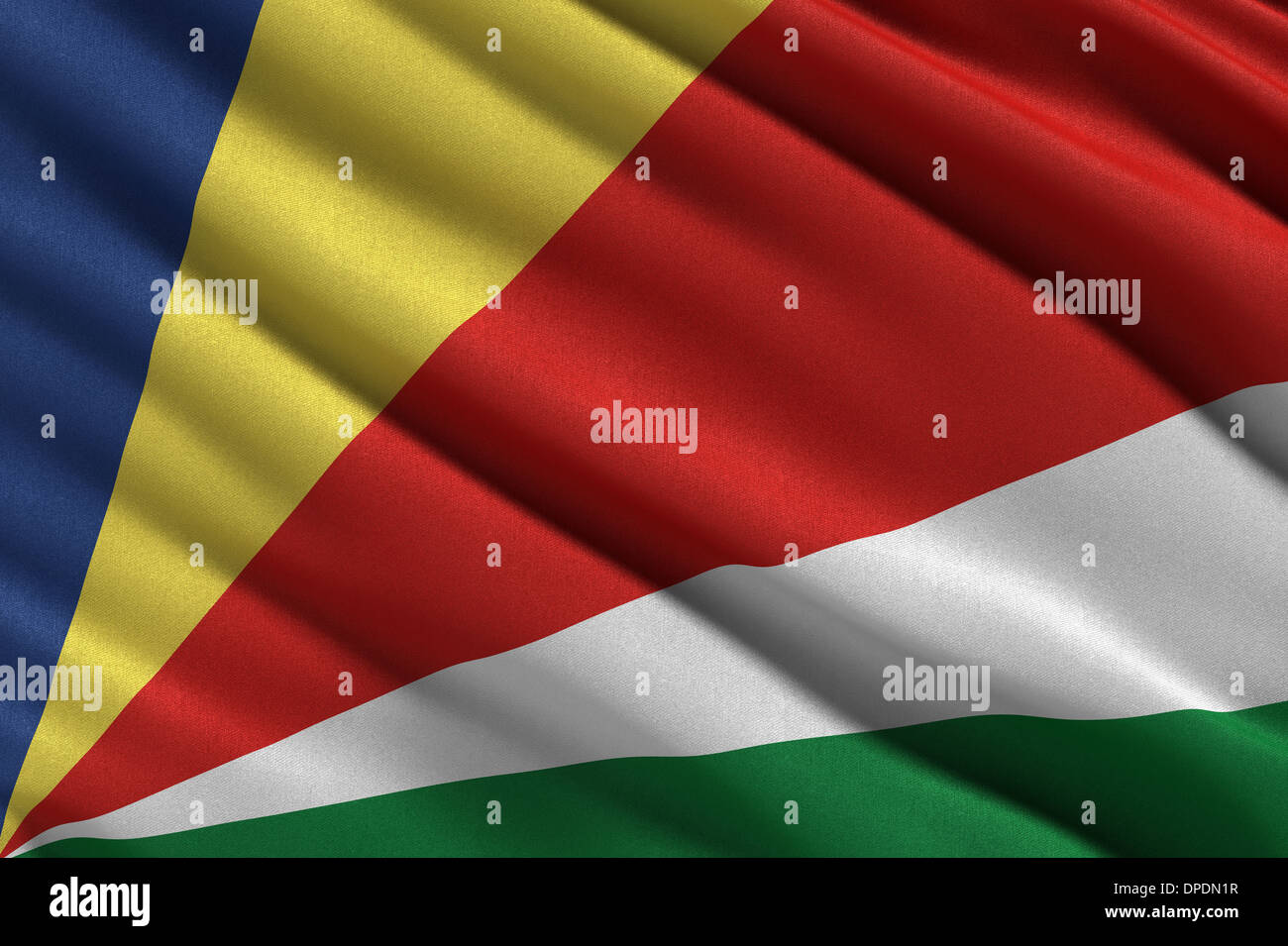 Flag of the Seychelles Stock Photo - Alamy
