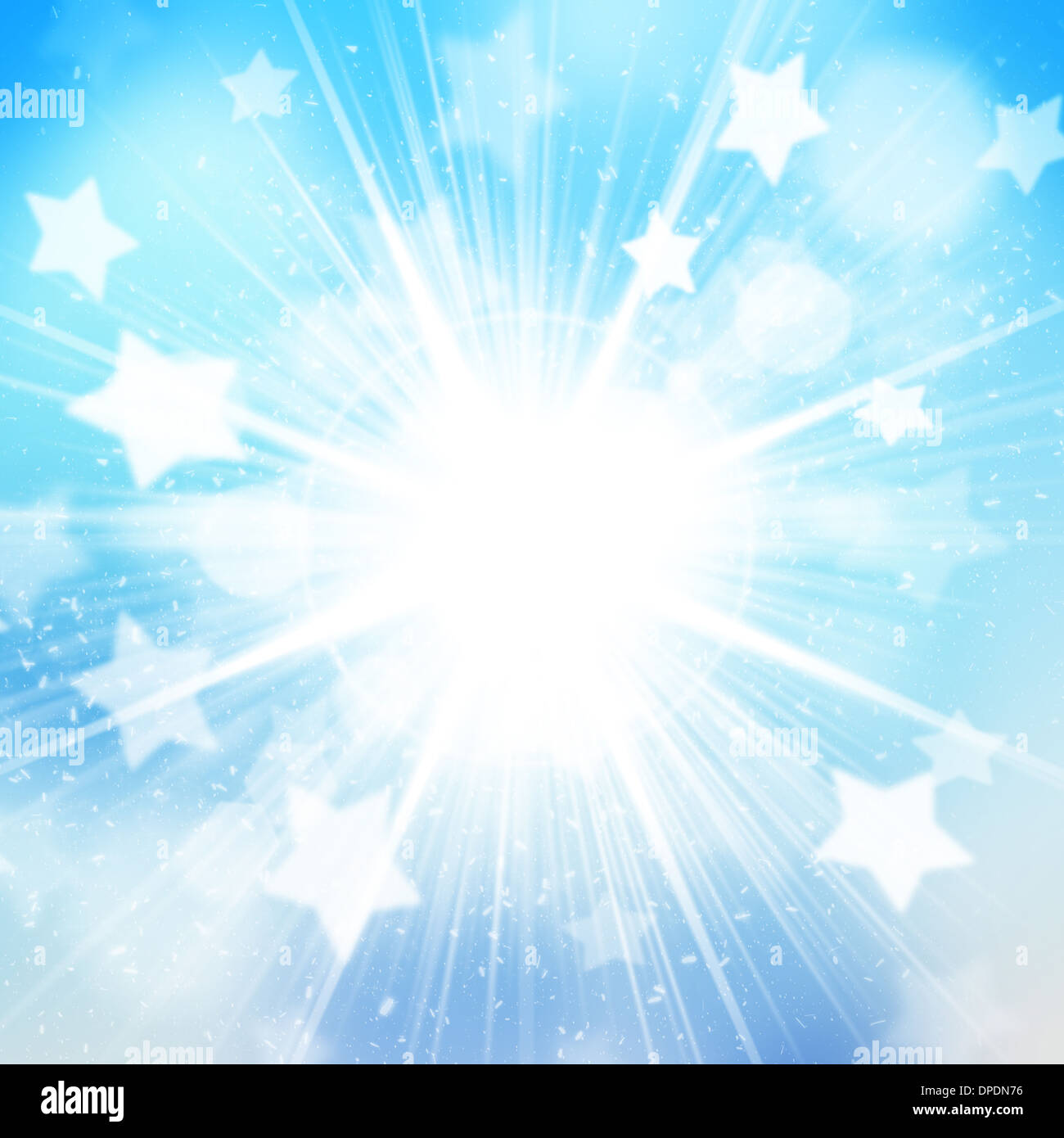 Abstract holiday background with stars and snow flakes Stock Photo - Alamy