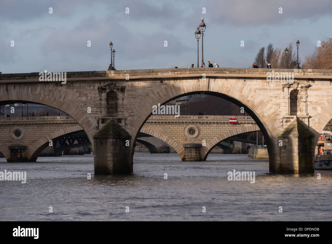 Bridges across the River Seine, Paris Stock Photo - Alamy