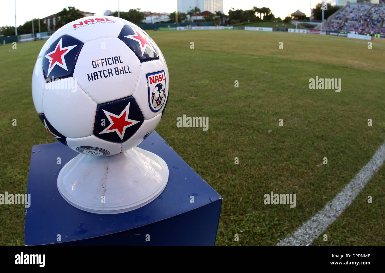 Official ball of the NASL at the Al Lang Stadium, St Petersburg ...