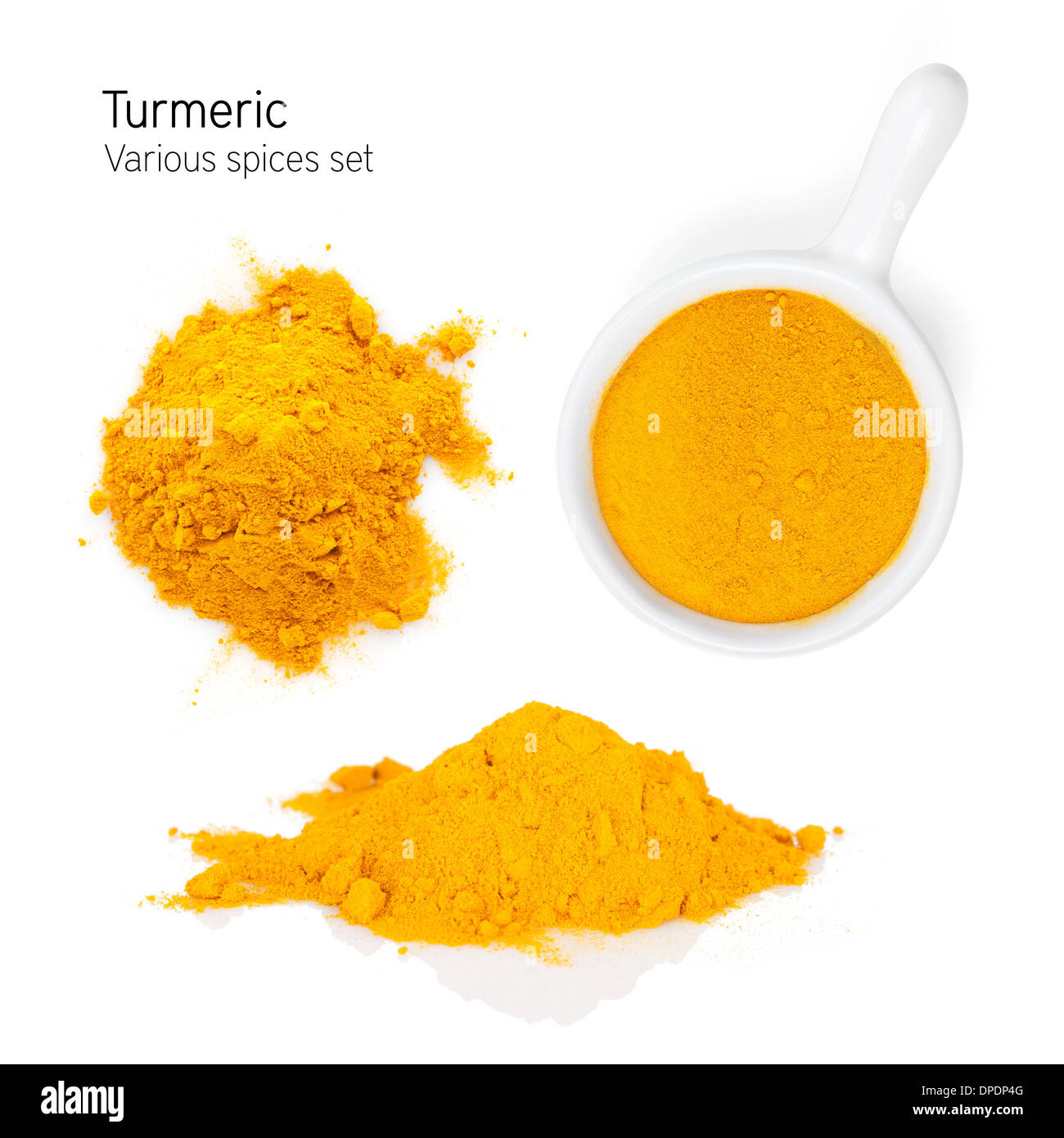Turmeric. Isolated on white background Stock Photo - Alamy