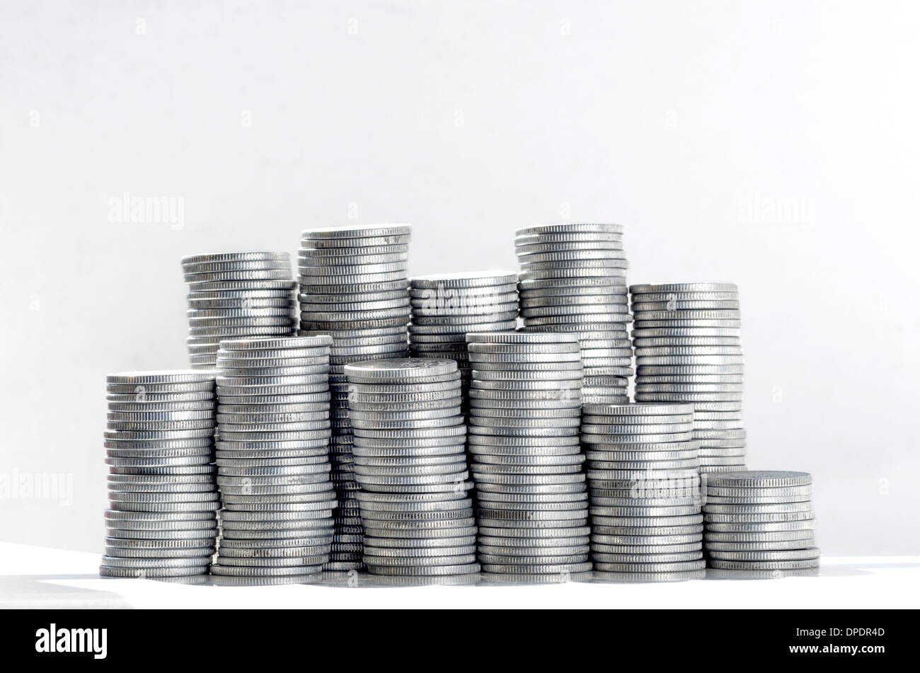 Penny stack hi-res stock photography and images - Alamy
