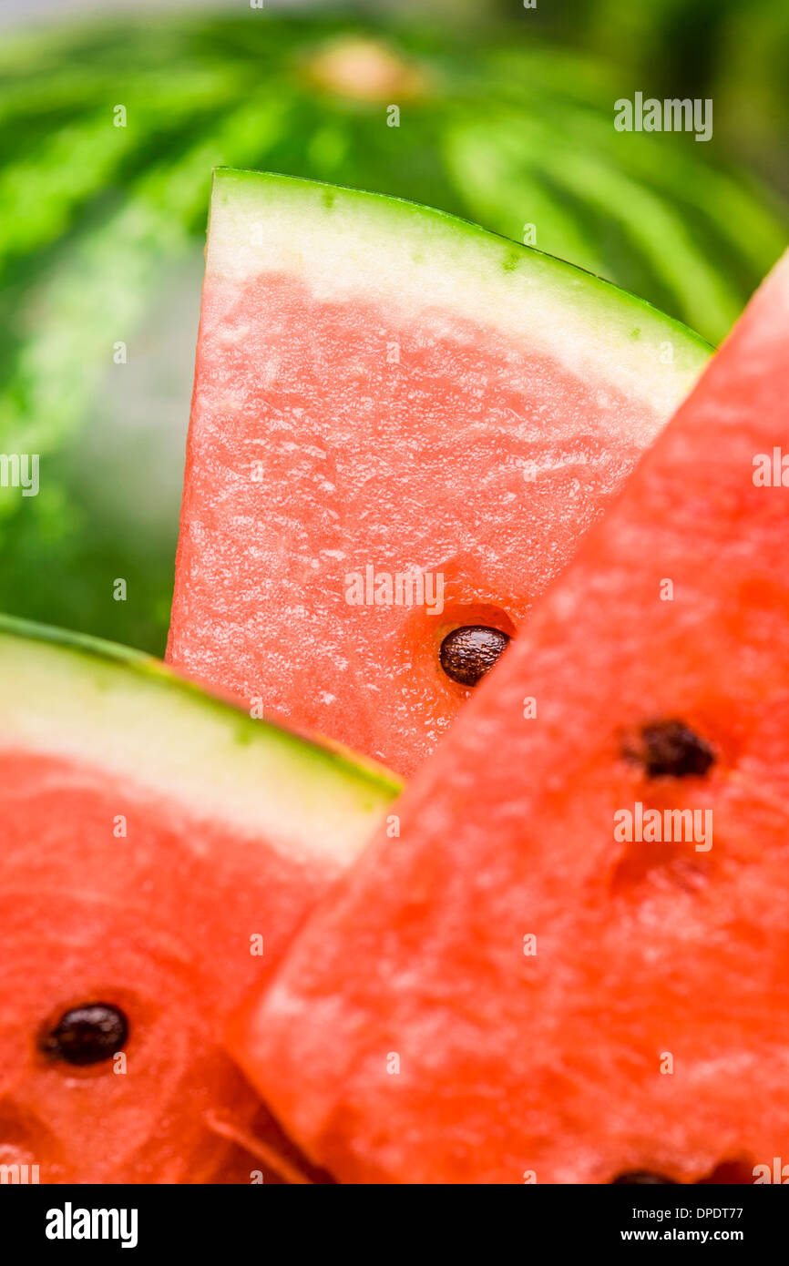 Slices of watermelon Stock Photo - Alamy