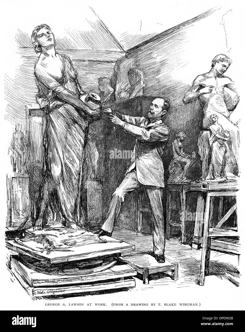 GEORGE LAWSON, SCULPTOR Stock Photo - Alamy